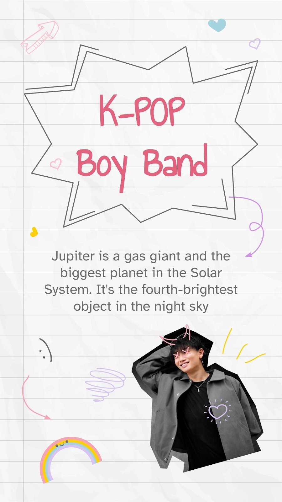 K-pop Boy Band Fan's Collages for IG Stories