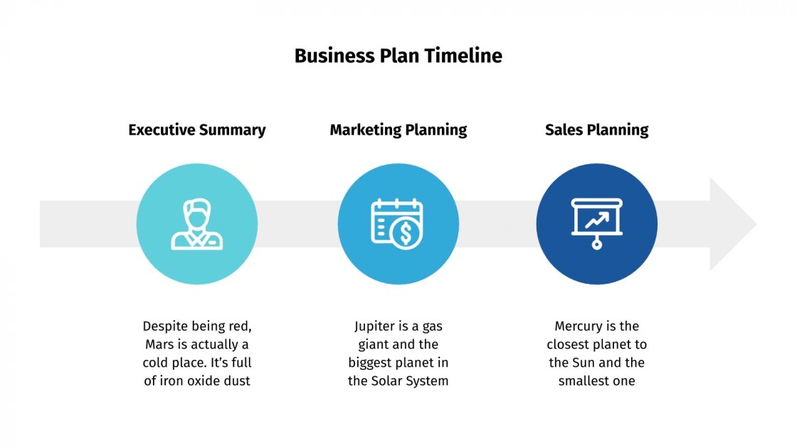 Free Business Plan Infographics for Google Slides and PPT
