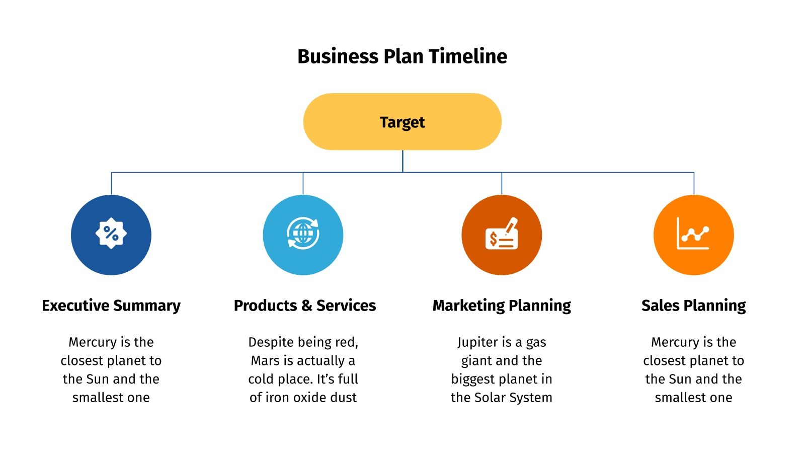 Free Business Plan Infographics for Google Slides and PPT