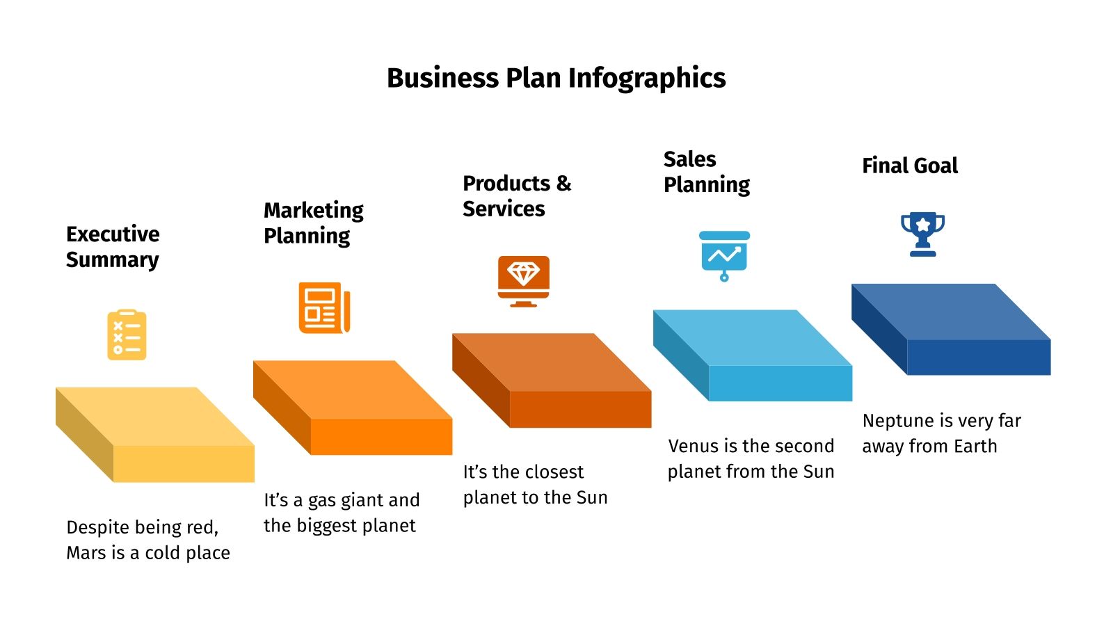 Free Business Plan Infographics for Google Slides and PPT