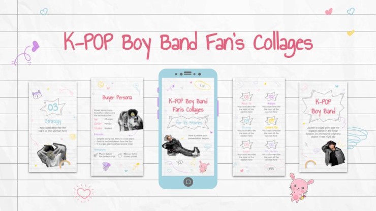 Free K-pop templates for Google Slides and PowerPoint