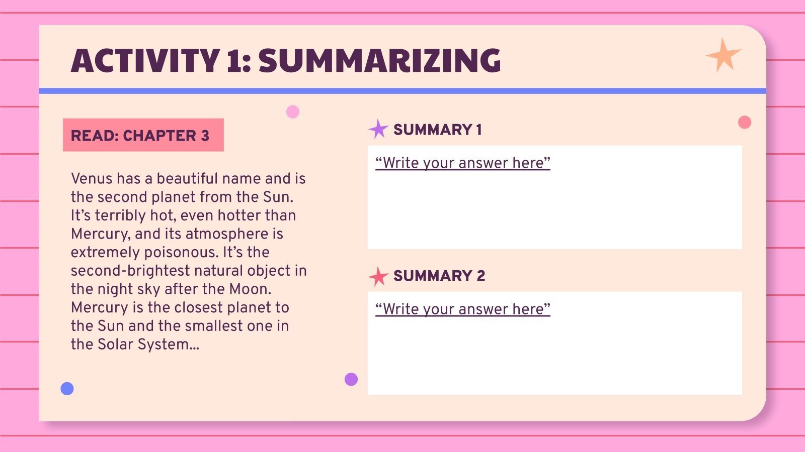 Comprensión lectora para primaria | Google Slides y PPT