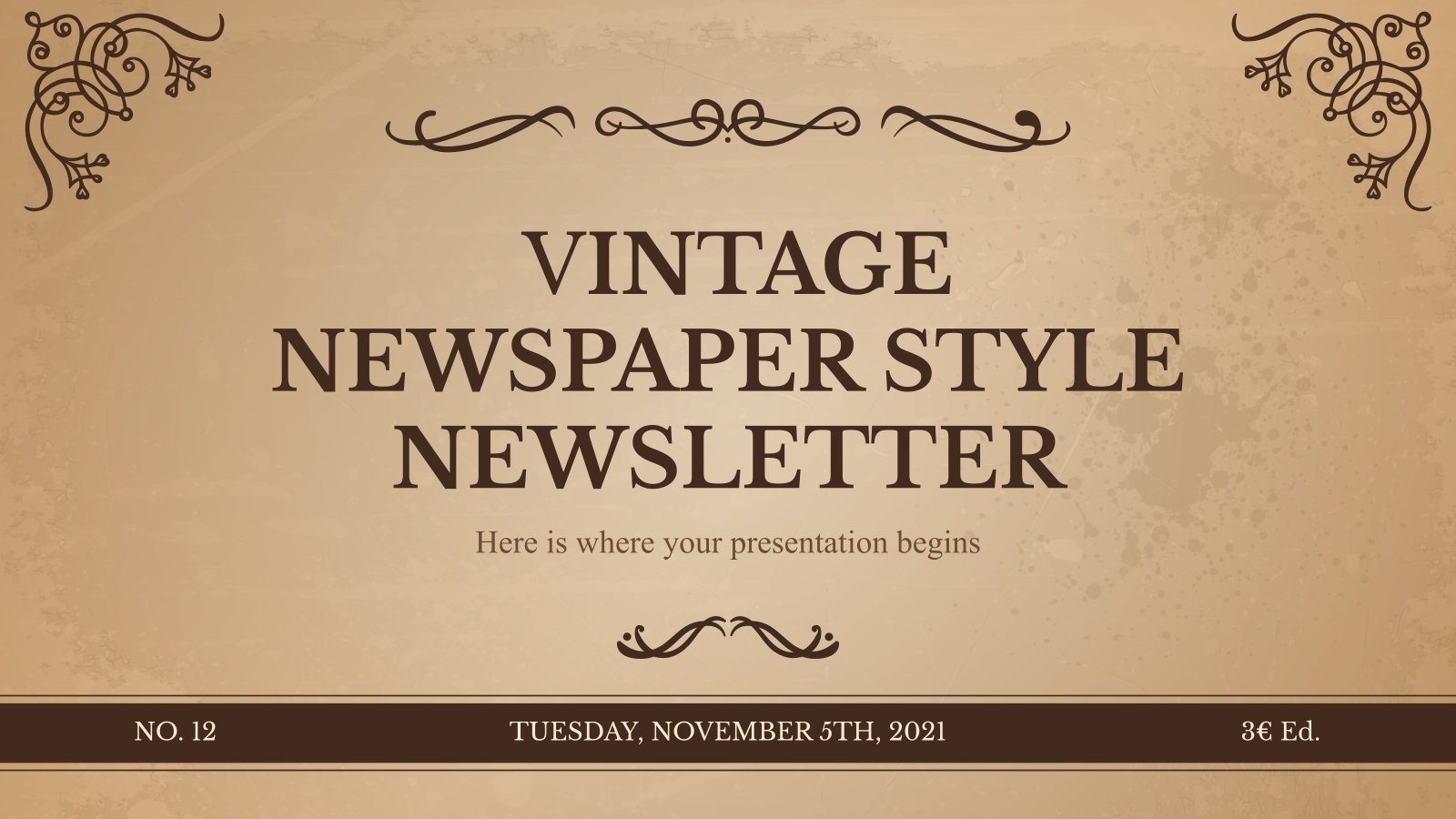 Modelos grátis com design Vintage para Google Slides e PowerPoint