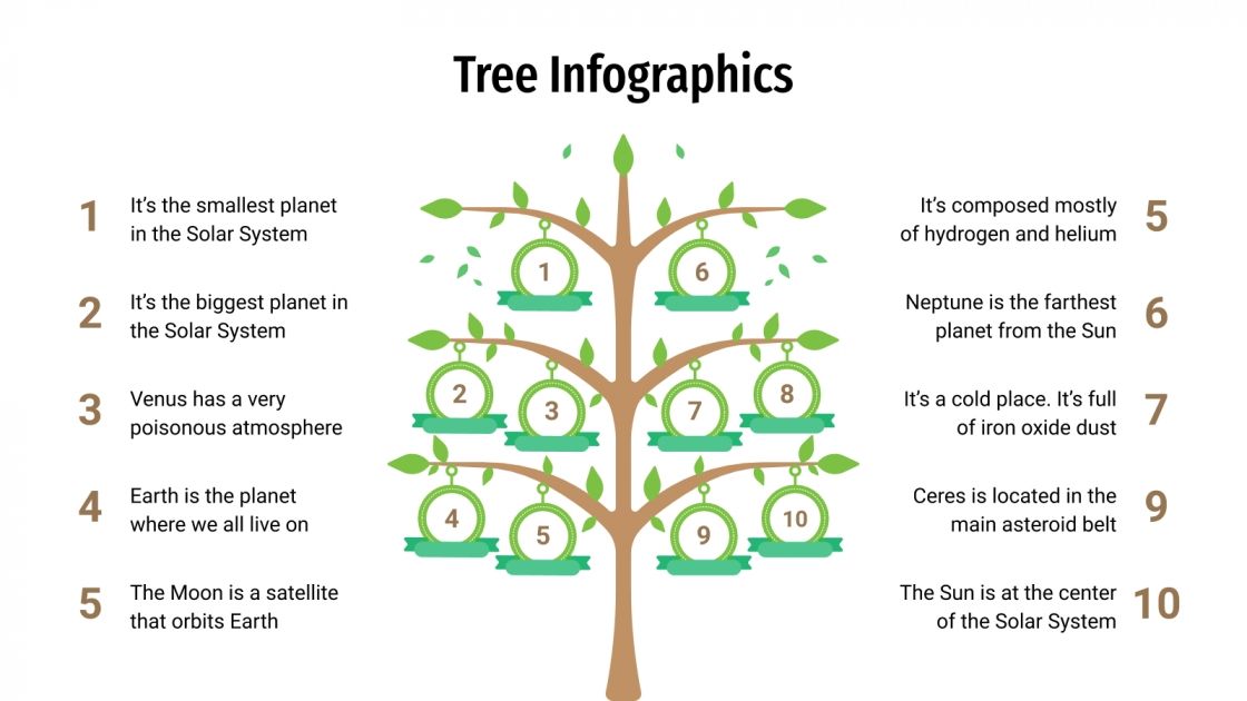 Free Tree Infographics for Google Slides and PowerPoint