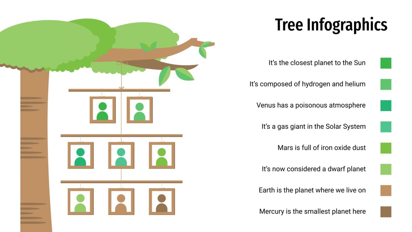Free Tree Infographics for Google Slides and PowerPoint