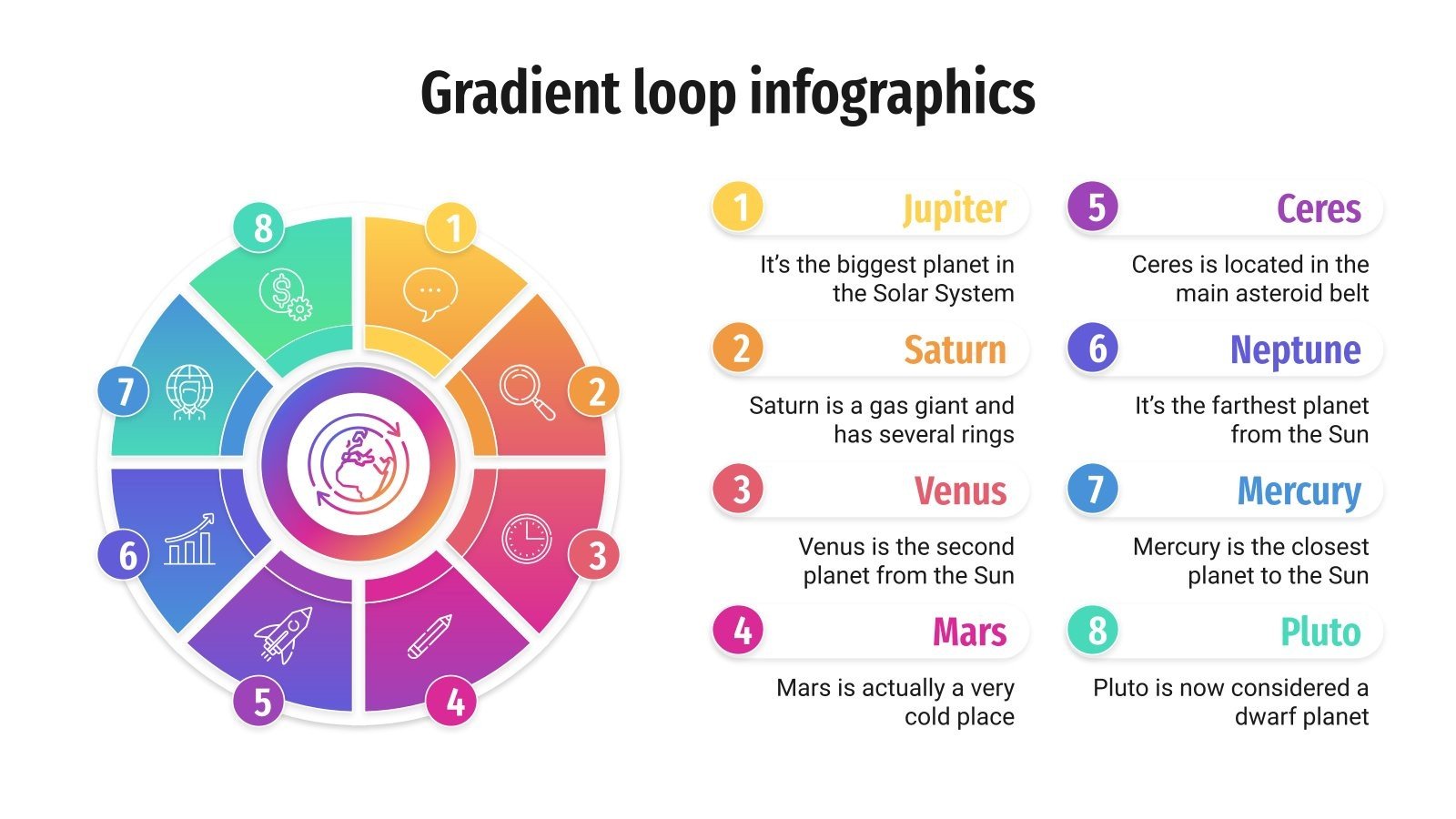 Gradient Loop Infographics | Google Slides & PowerPoint