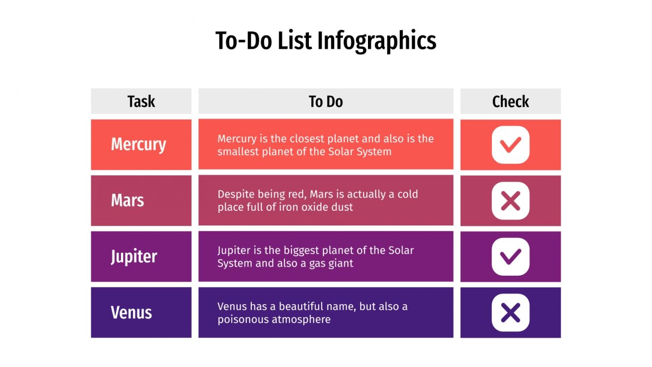 Free To-Do List Infographics for Google Slides and PowerPoint