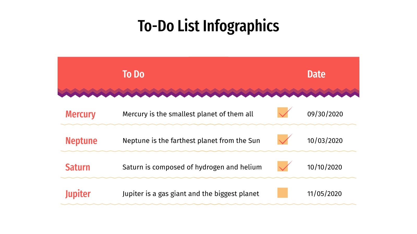 Free To-Do List Infographics for Google Slides and PowerPoint