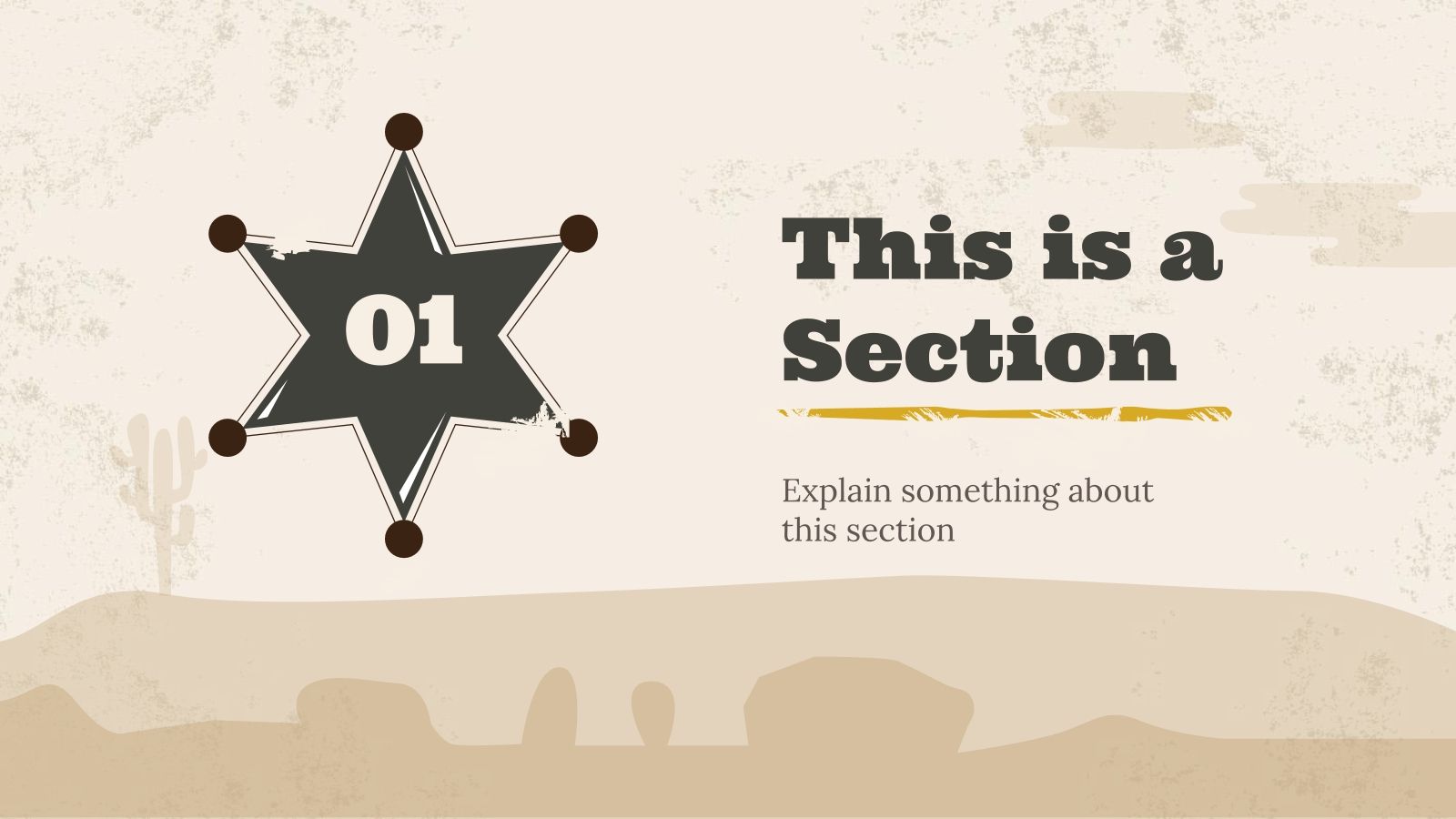 American Wild West | Google Slides & PPT template