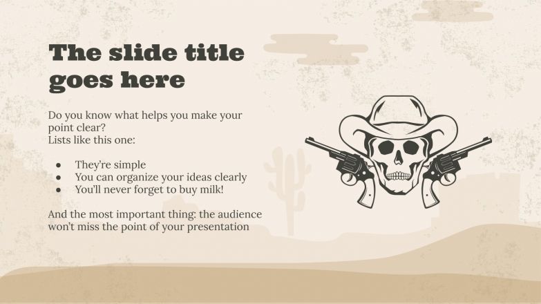 American Wild West | Google Slides & PPT template