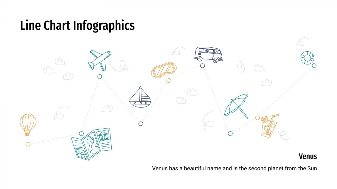 Free Line Chart Infographics for Google Slides and PowerPoint