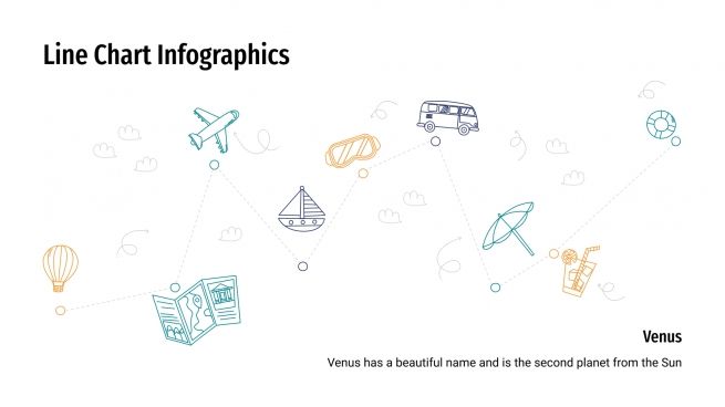 Free Line Chart Infographics for Google Slides and PowerPoint