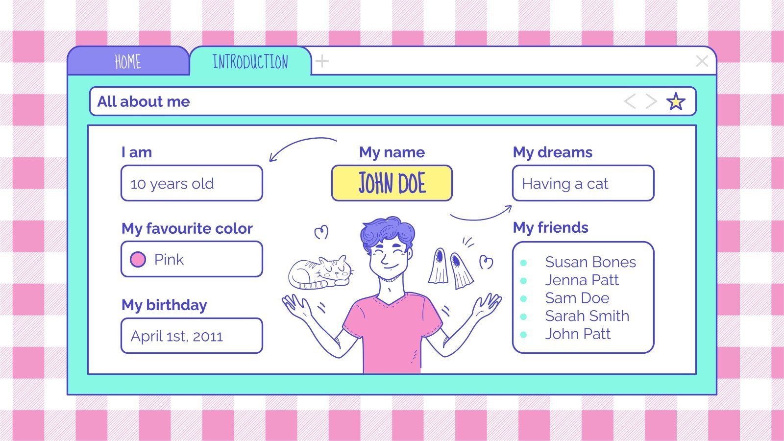 About Me: My Favorite Hobbies | Google Slides & PPT