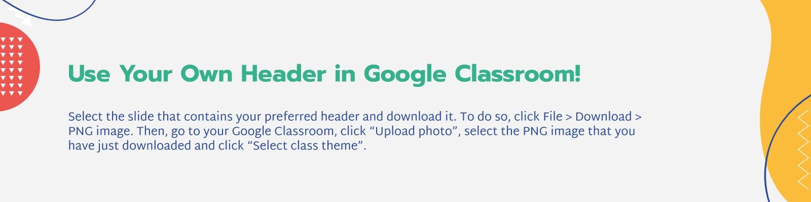 Classroom Headers for College | Google Slides & PPT theme
