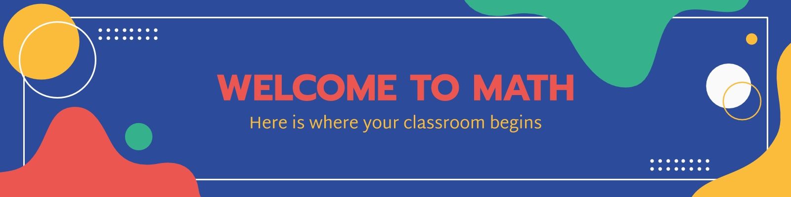 Classroom Headers for College | Google Slides & PPT theme