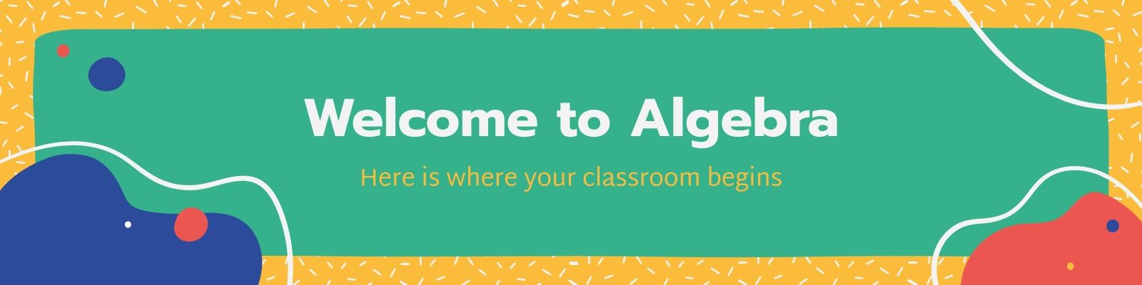 Classroom Headers for College | Google Slides & PPT theme
