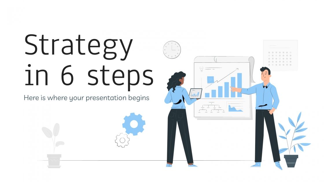 Strategy in 6 Steps | Google Slides & PowerPoint template