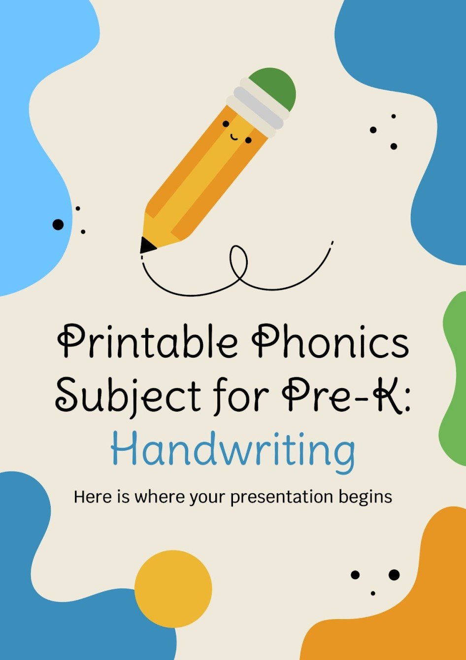 Printable Phonics for Pre-K: Handwriting | Google Slides & PPT