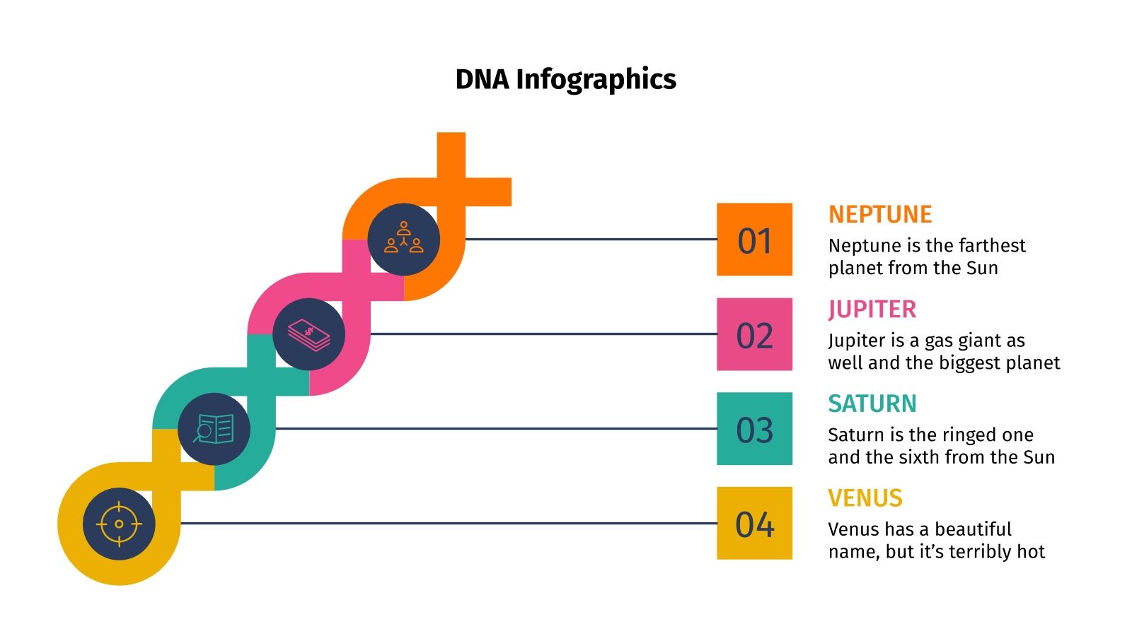 Infográficos de DNA| Tema do Google Slides e PowerPoint