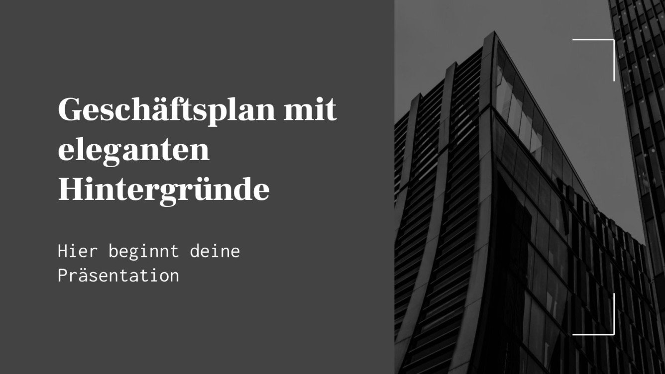 Business Plan with Elegant Backgrounds | Google Slides & PPT