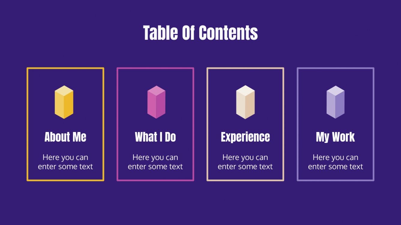 Portafolio isométrico Talism | Tema de Google Slides y PPT