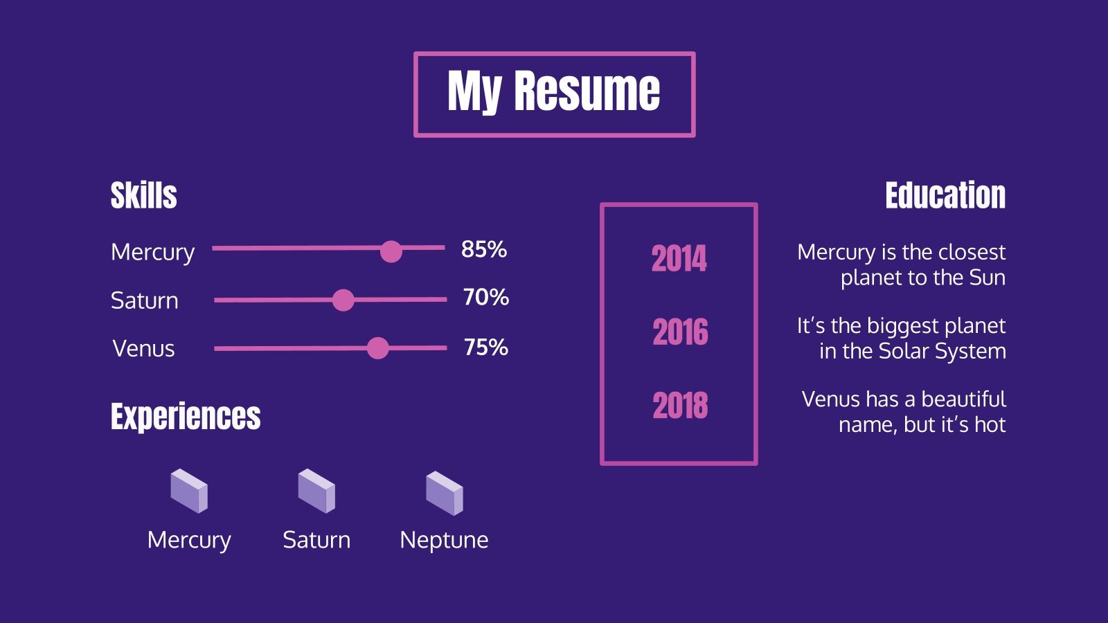 Portafolio isométrico Talism | Tema de Google Slides y PPT