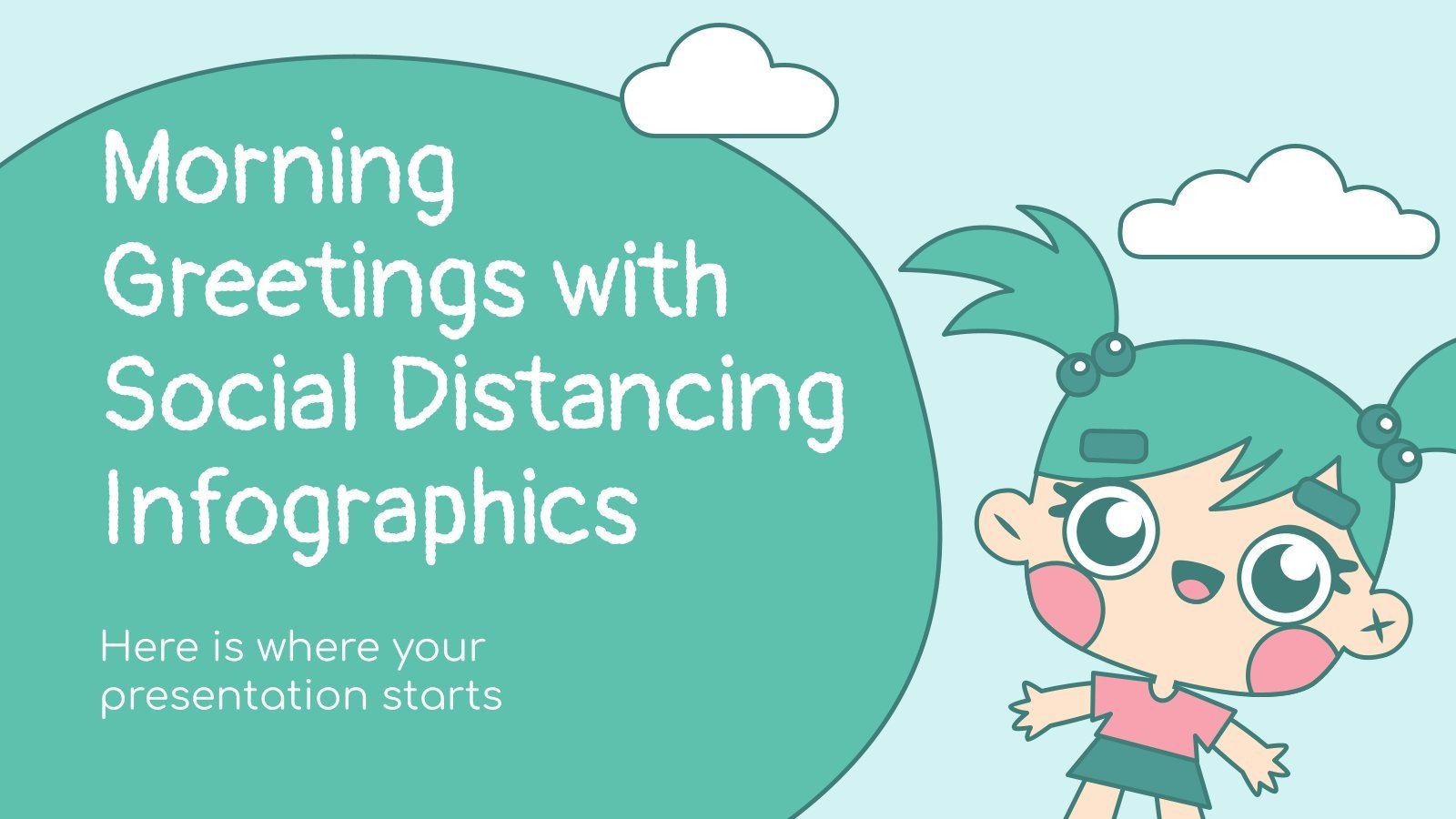 Greetings: Social Distancing Infographics | Google Slides