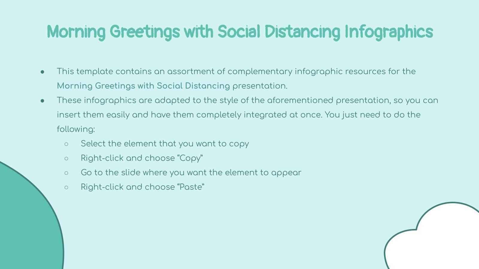 Greetings: Social Distancing Infographics | Google Slides
