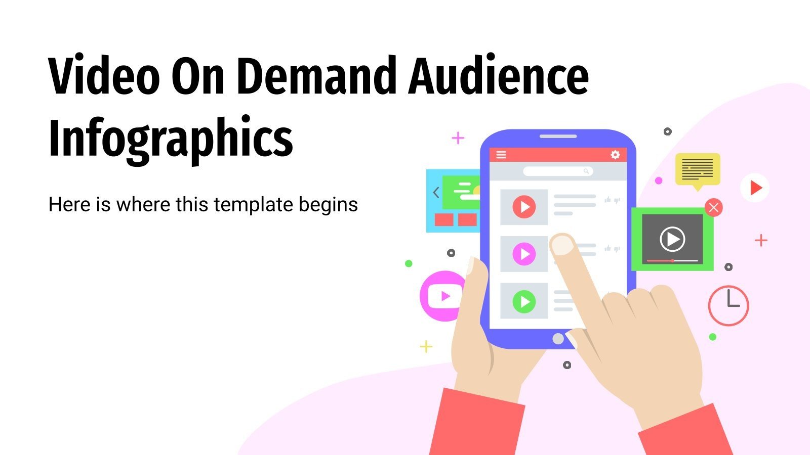 Video On Demand Audience Infographics | Google Slides & PPT