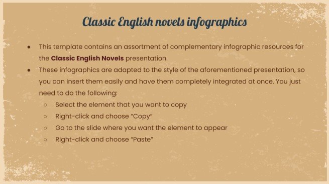 Classic English Novels Infographics | Google Slides & PPT
