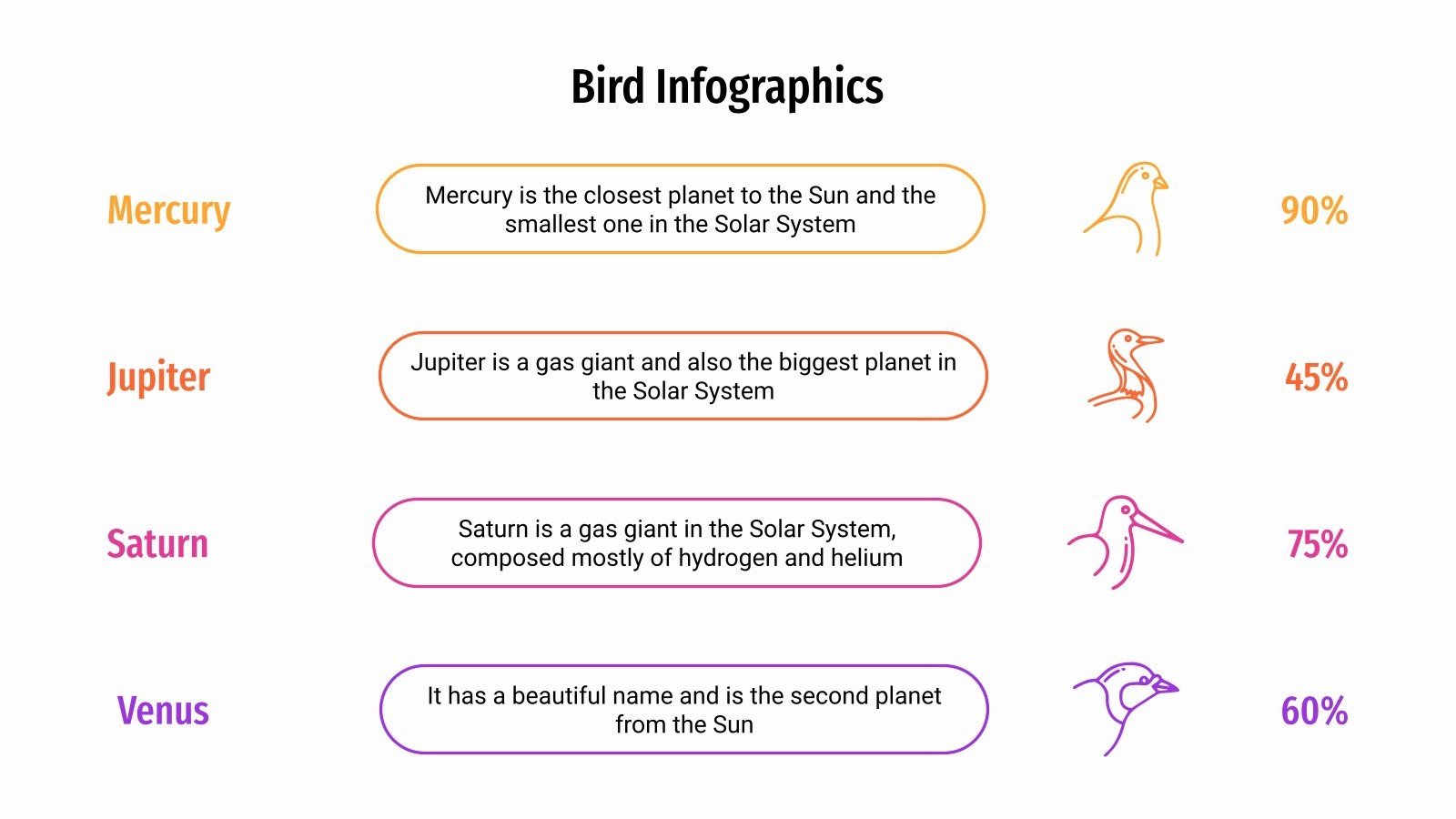 Bird Infographics | Google Slides and PowerPoint template