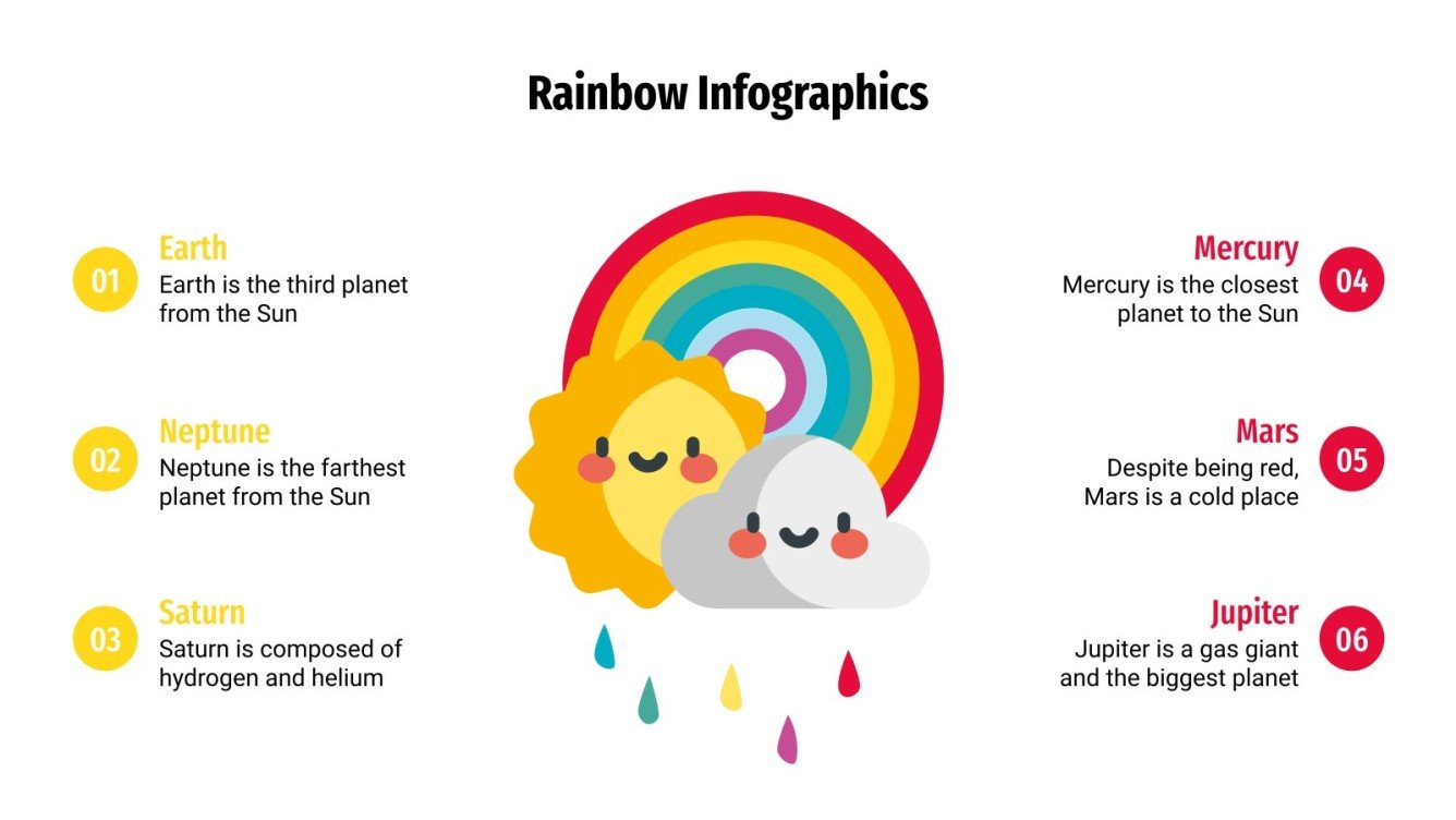 Rainbow Infographics | Google Slides & PowerPoint template