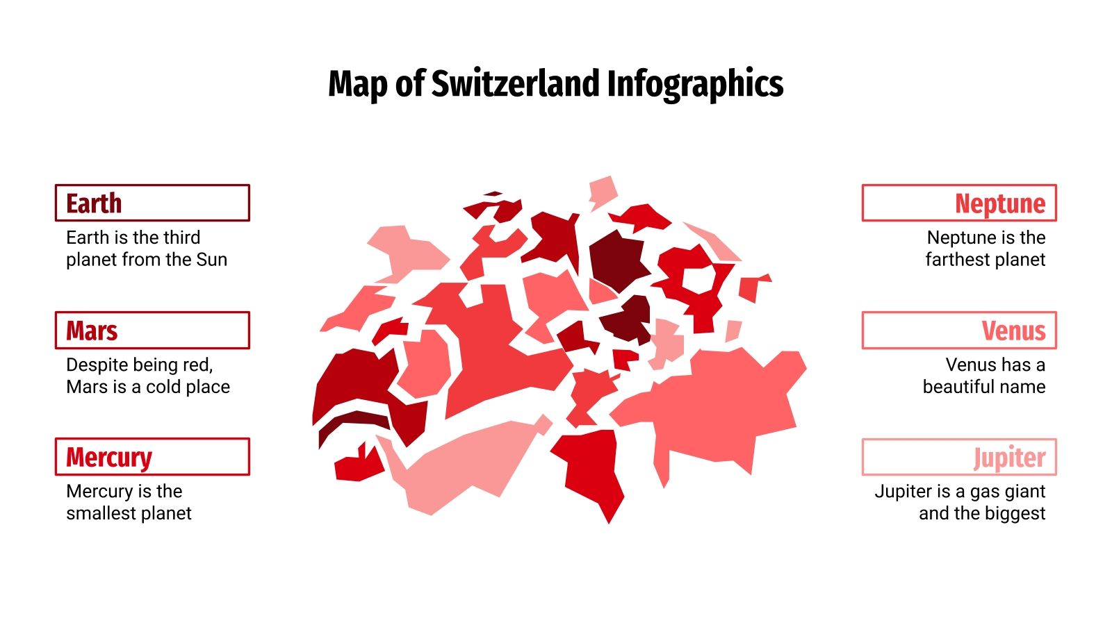 Switzerland map infographics | Google Slides & PPT theme