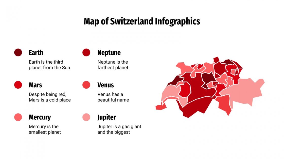 Switzerland map infographics | Google Slides & PPT theme