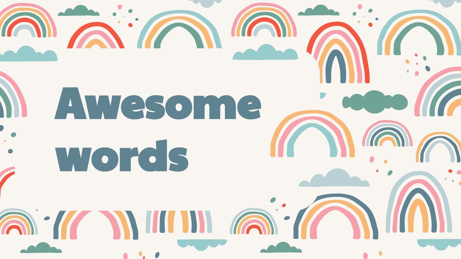 Boho Rainbow Style Marketing Plan | Google Slides & PPT