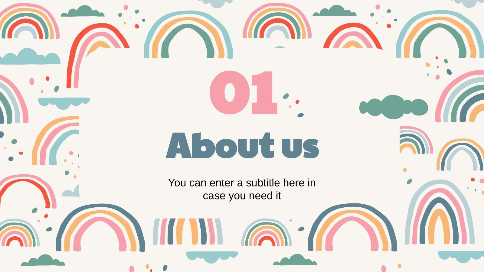 Boho Rainbow Style Marketing Plan | Google Slides & PPT