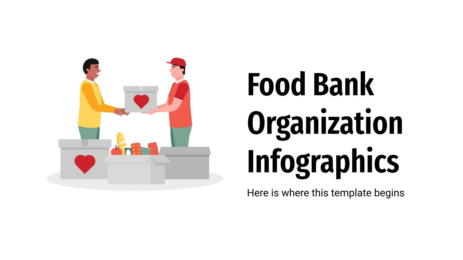 Food Bank Organization Infographics | Google Slides & PPT