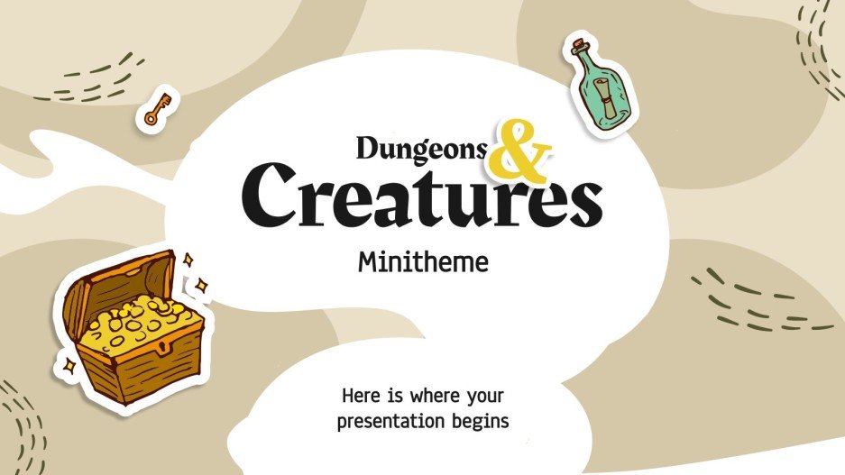 Free templates about Dungeons for Google Slides & PowerPoint