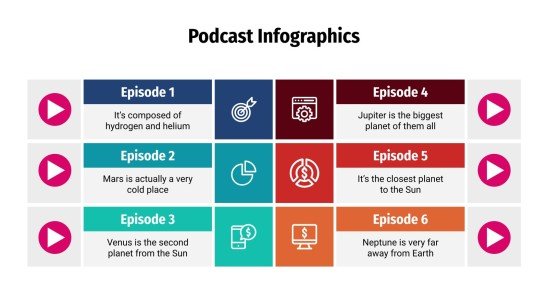Podcast Infographics | Google Slides and PowerPoint template