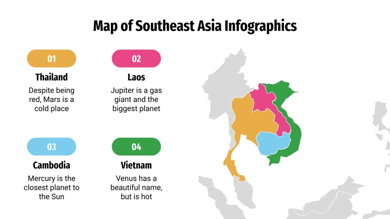 Map of Southeast Asia Infographics | Google Slides & PPT