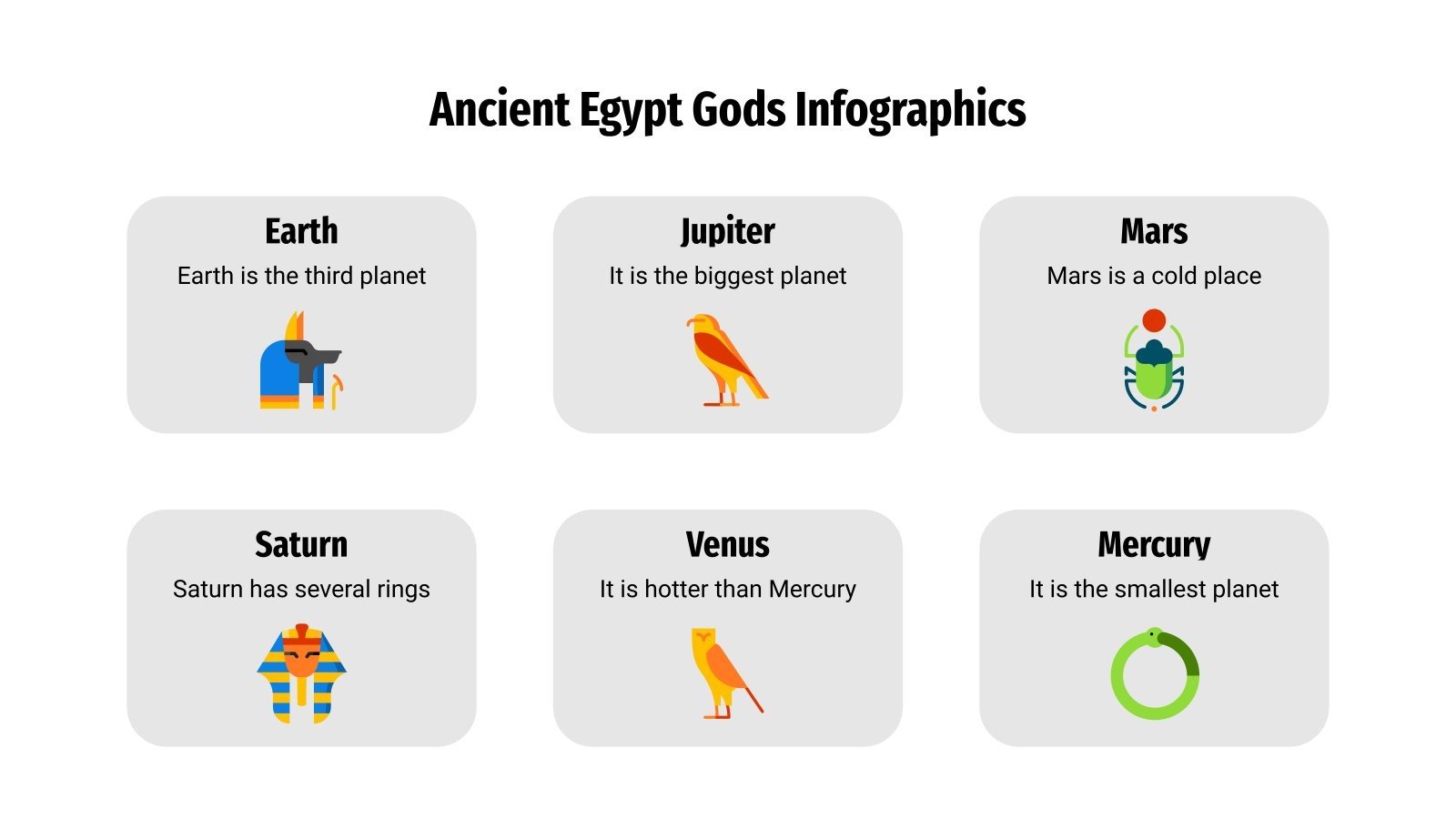 Ancient Egypt Gods Infographics | Google Slides & PPT Template