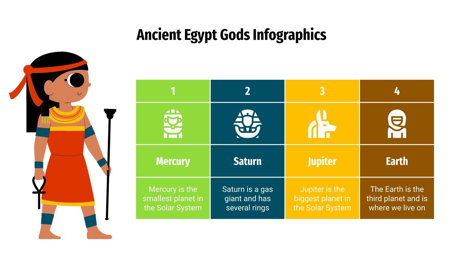 Ancient Egypt Gods Infographics | Google Slides & PPT Template