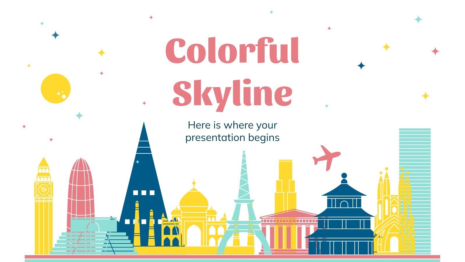 Modèles gratuits Google Slides et PowerPoint des villes