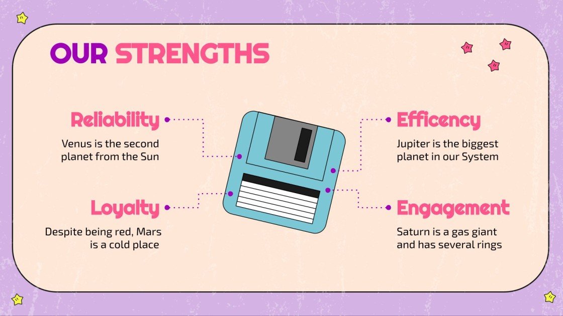 Retro 80s Kidcore Arcade Company Profile | Google Slides & PPT