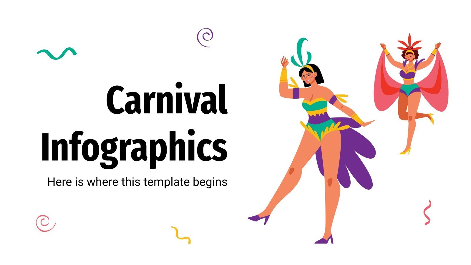 Karneval Infografiken | Google Slides und PowerPoint