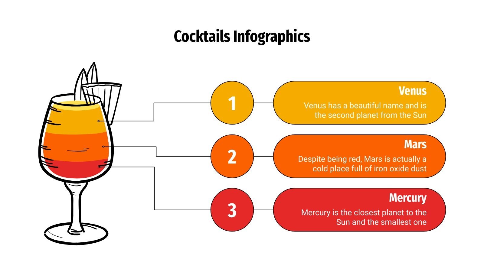Cocktails Infographics | Google Slides and PowerPoint template