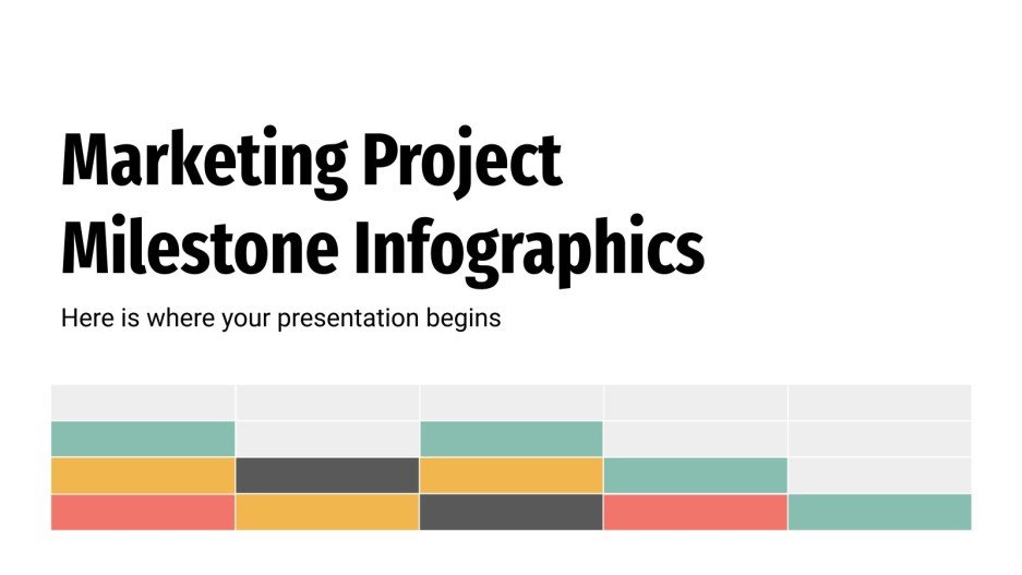 Marketing Project Milestone Infographics | Google Slides & PPT