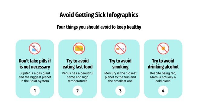 Avoid Getting Sick Infographics Google Slides Powerpoint