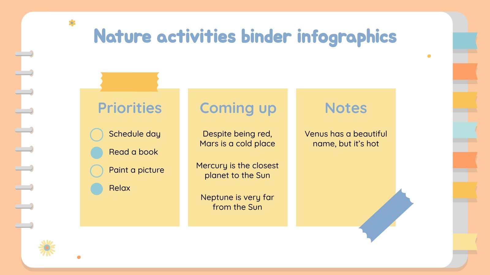 Nature Activities Binder Infographics | Google Slides & PPT
