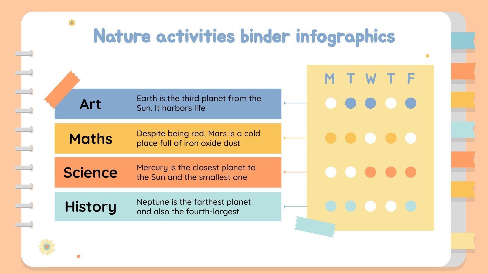 Nature Activities Binder Infographics | Google Slides & PPT